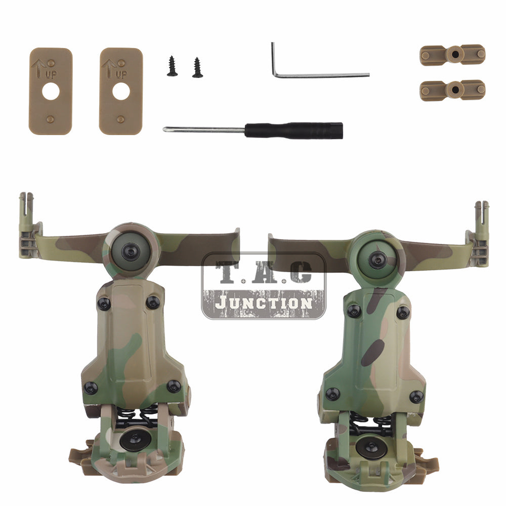 ARC/M-LOK Rotate Helmet Rail Adapter J Arm for Comtac 2/3/4 Headset ...